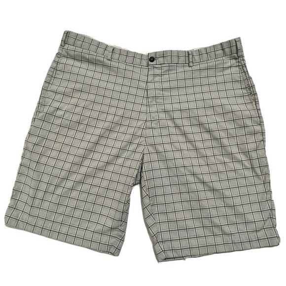 Greg Norman Collection | Shorts | Greg Norman Gray Plaid Flat Front ...